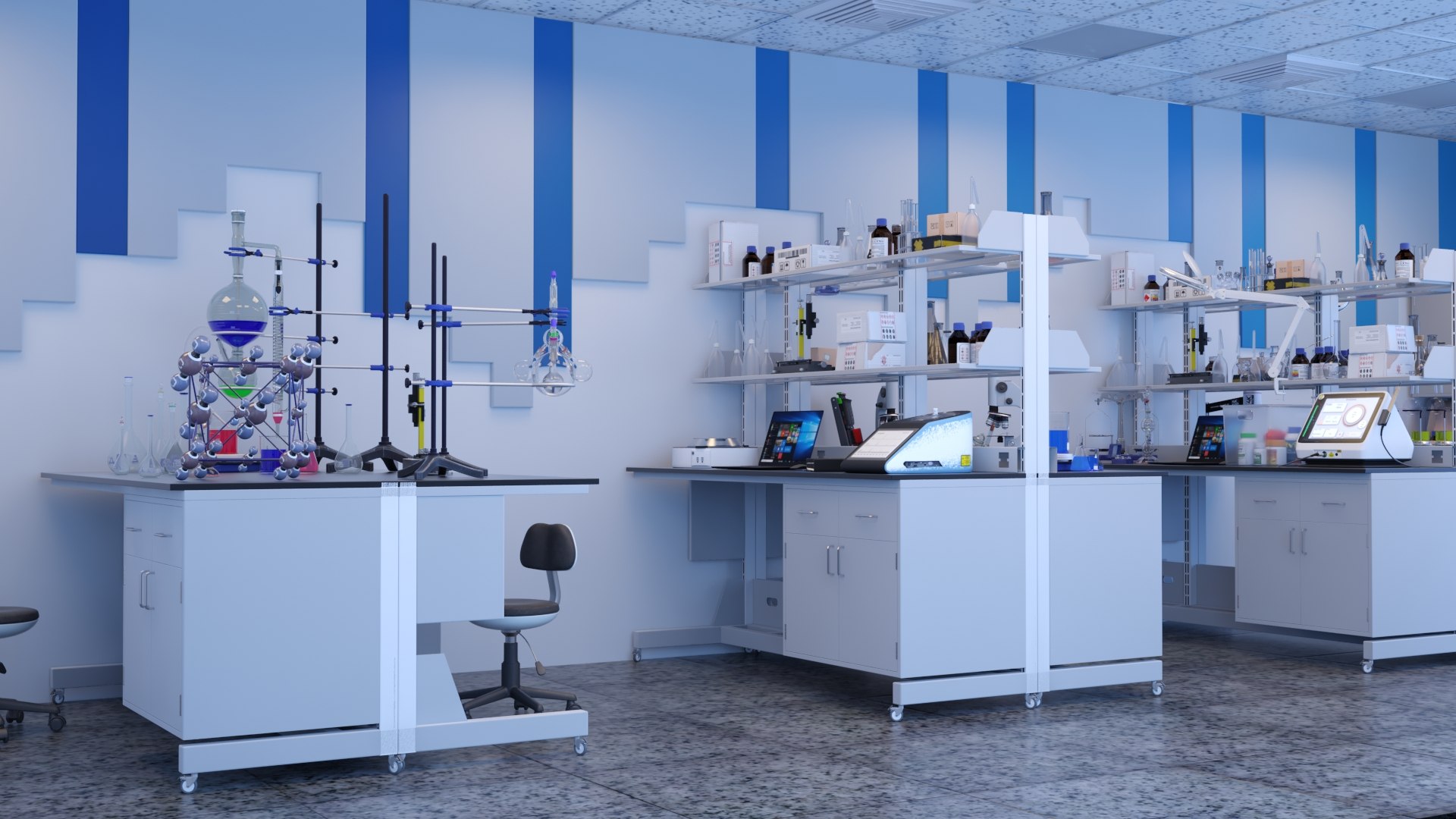 3D Laboratory Small Model - TurboSquid 1775023