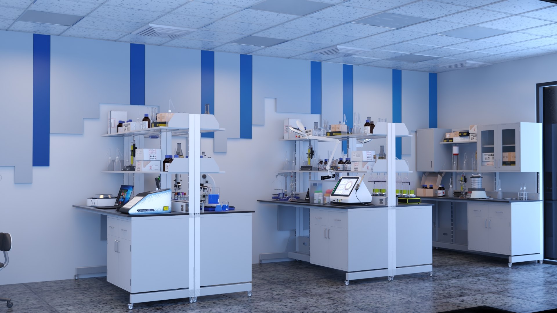 3D Laboratory Small Model - TurboSquid 1775023