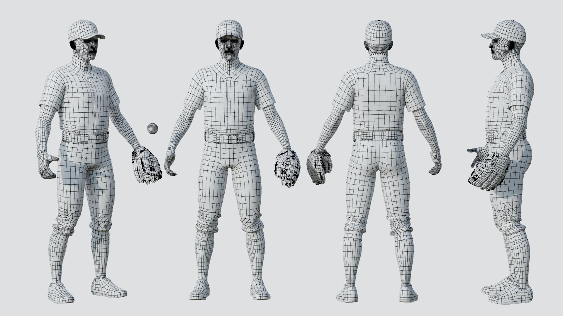 3D Baseball Player Model - TurboSquid 1949621
