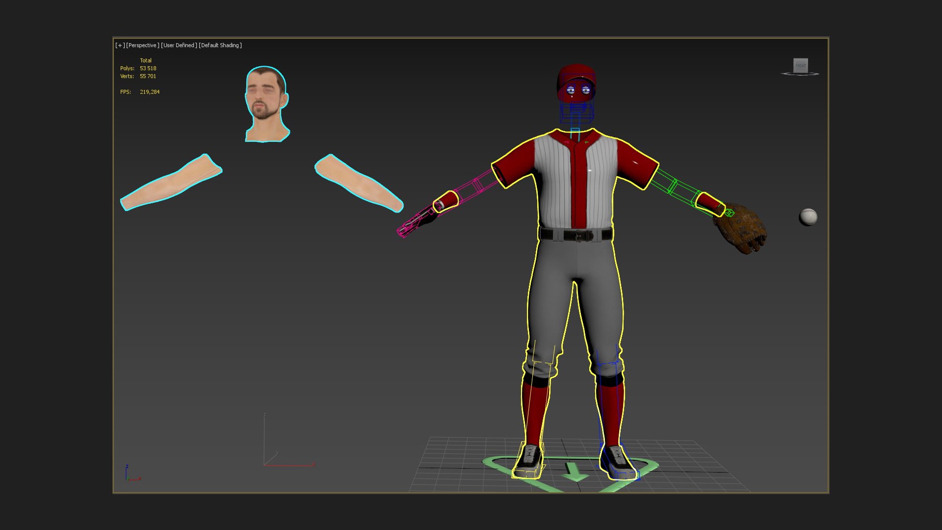3D Baseball Player Model - TurboSquid 1949621