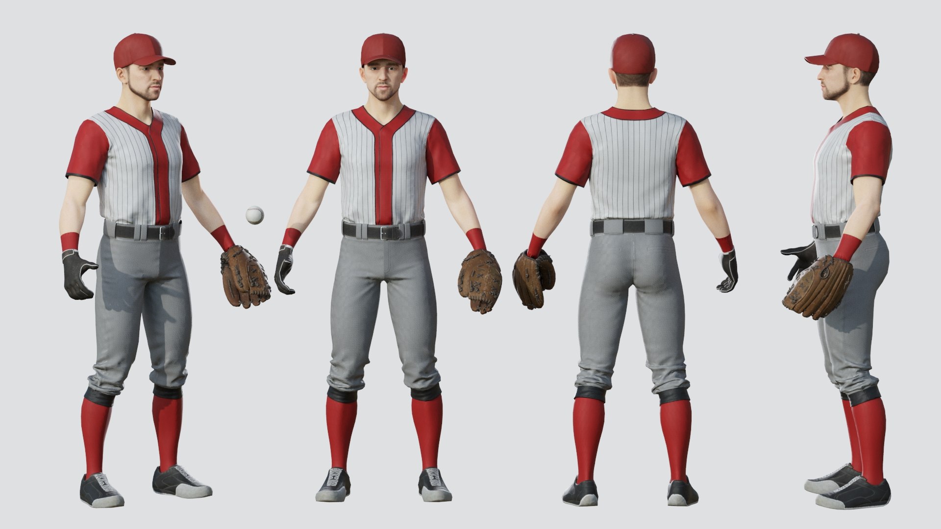 3D Baseball Player Model - TurboSquid 1949621