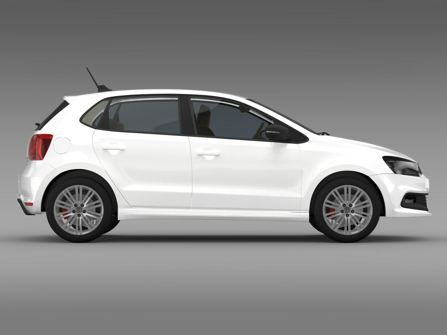 3d model volkswagen polo bluegt 5d