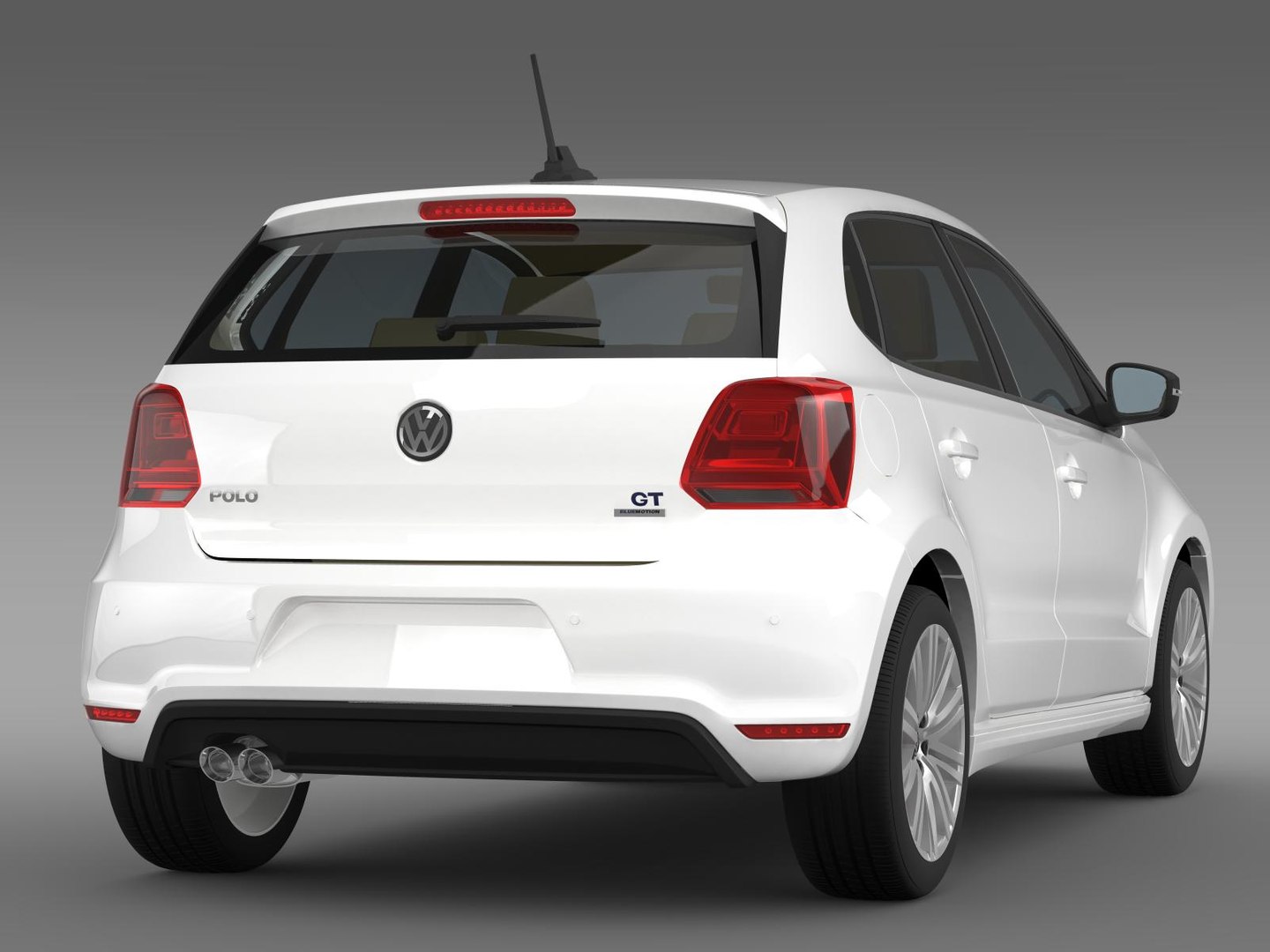 3d model volkswagen polo bluegt 5d