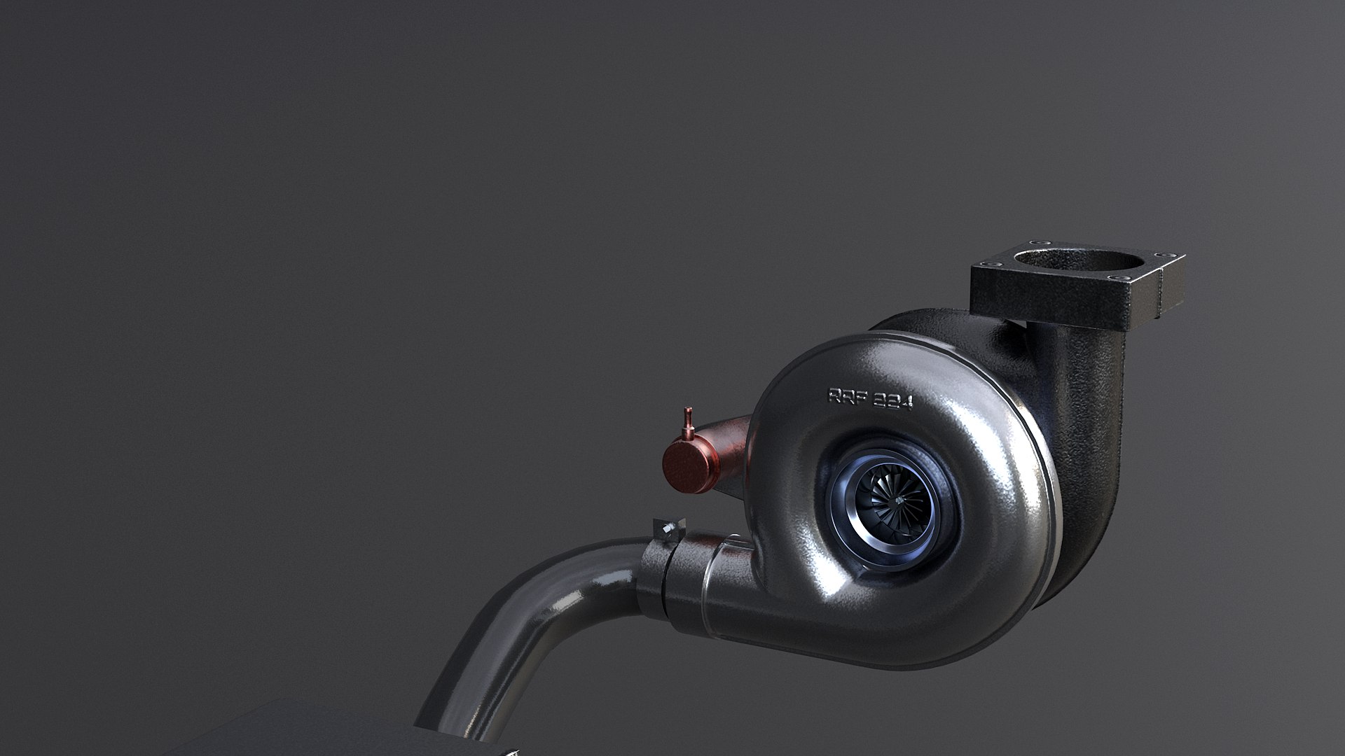 3D Model Turbocharger System - TurboSquid 2070141