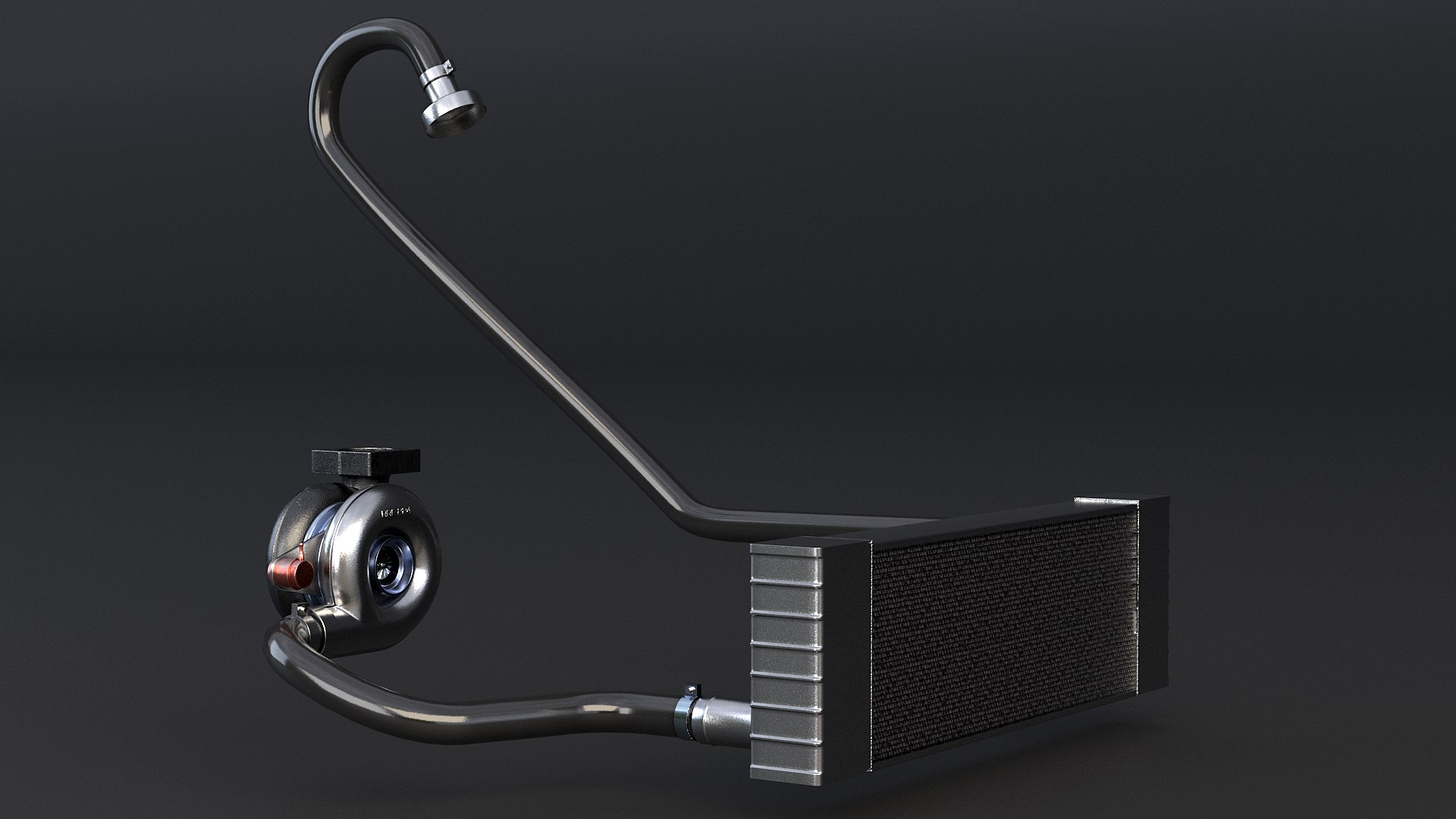 3D Model Turbocharger System - TurboSquid 2070141