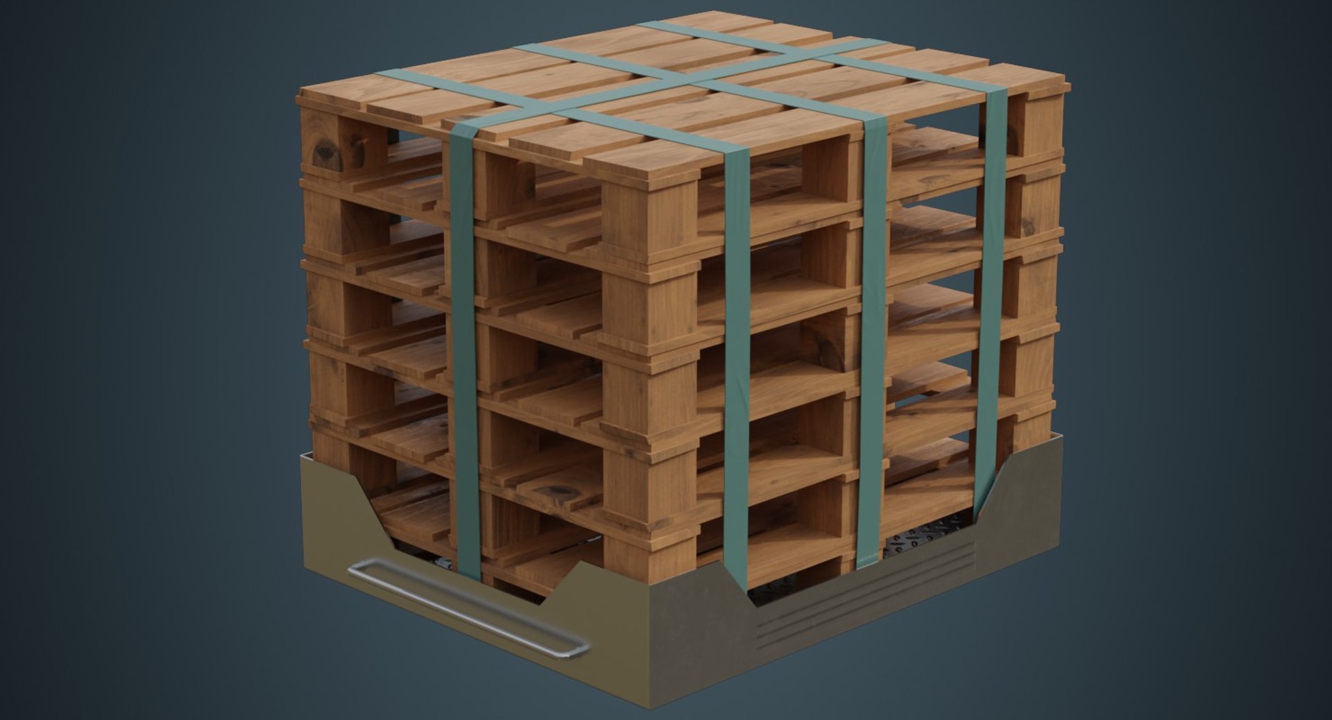 Pallet Rack 1a 3D Model - TurboSquid 1626765
