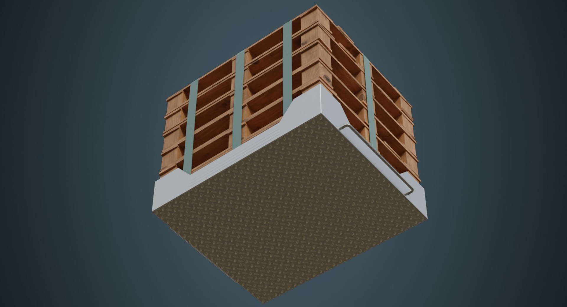 Pallet Rack 1a 3D Model - TurboSquid 1626765
