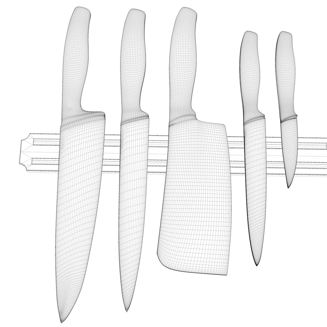Knife Set 3d 3ds
