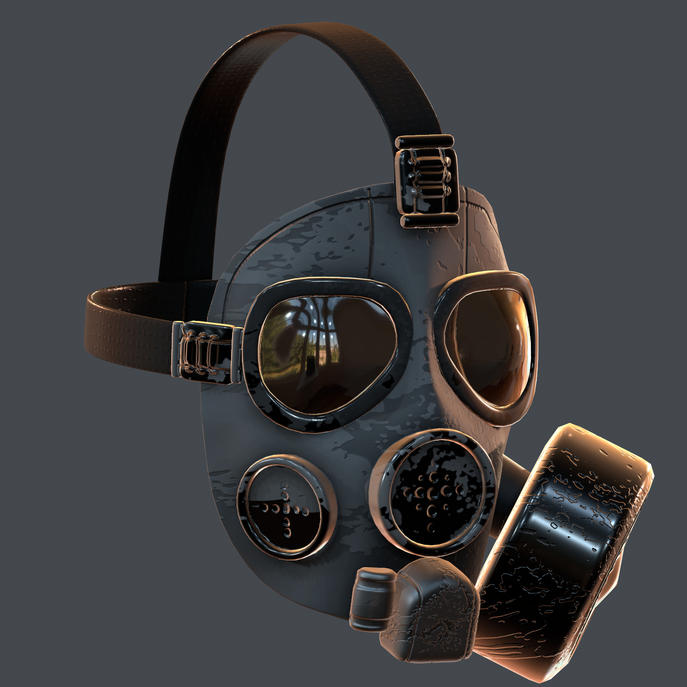 Gas mask 3D model - TurboSquid 1683380