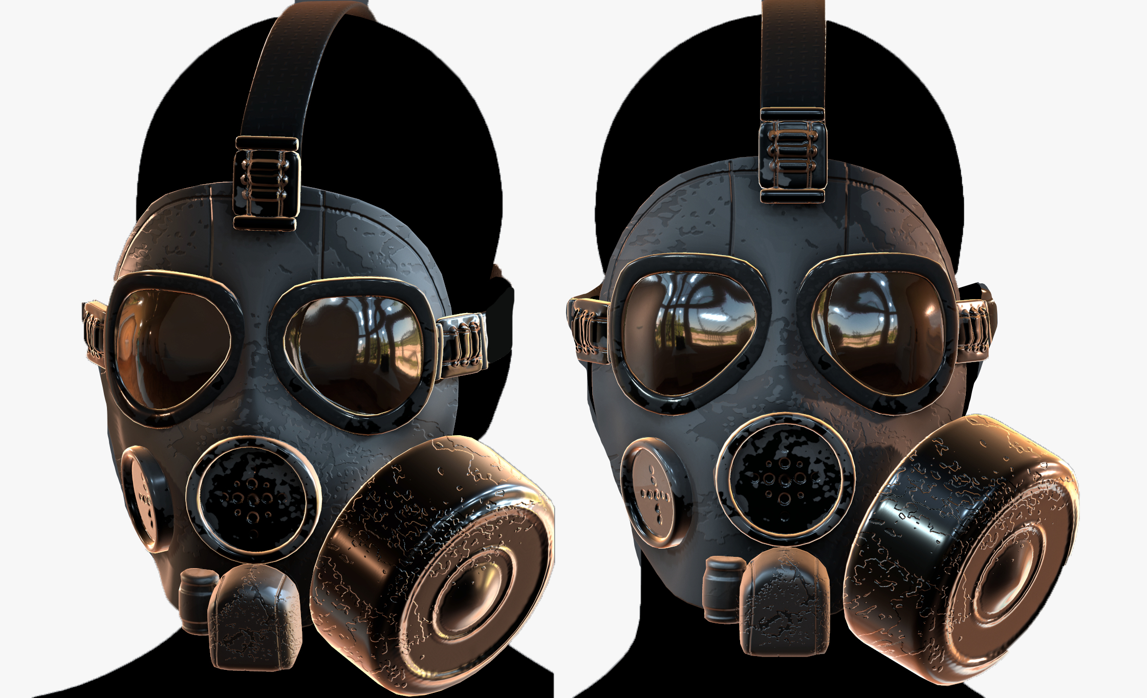 Gas mask 3D model - TurboSquid 1683380
