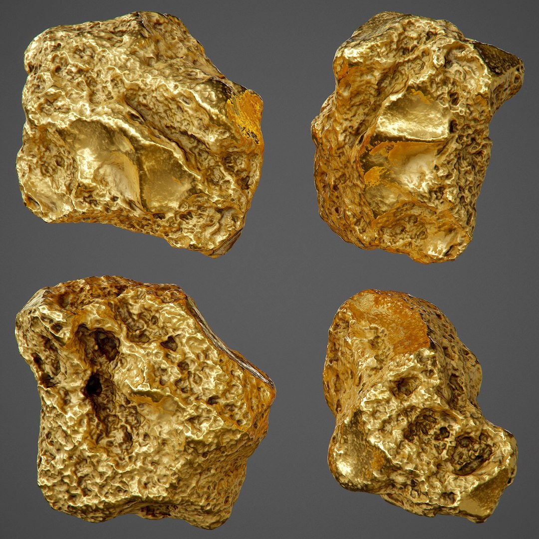 Gold Nugget Pbr - 3D Model - TurboSquid 1293355