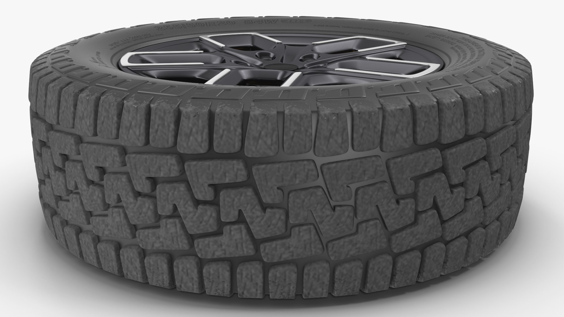 3D Off Road Wheel Model - TurboSquid 2137742