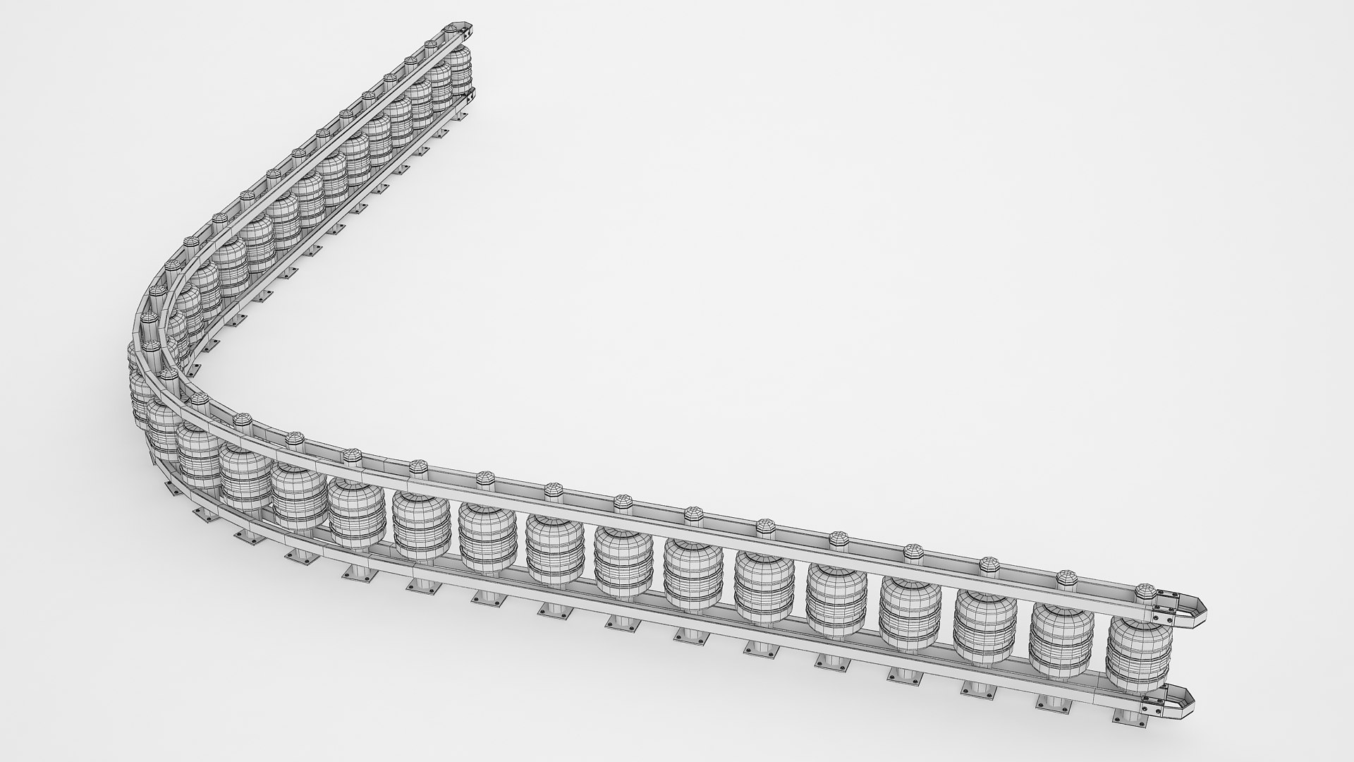 Safety Roller Barrier 3D Model - TurboSquid 1622496