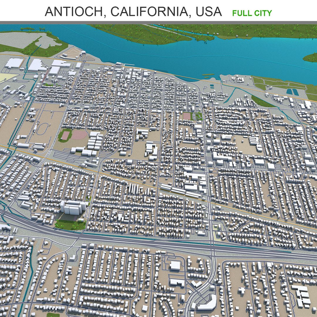 3D Antioch California USA - TurboSquid 1719271