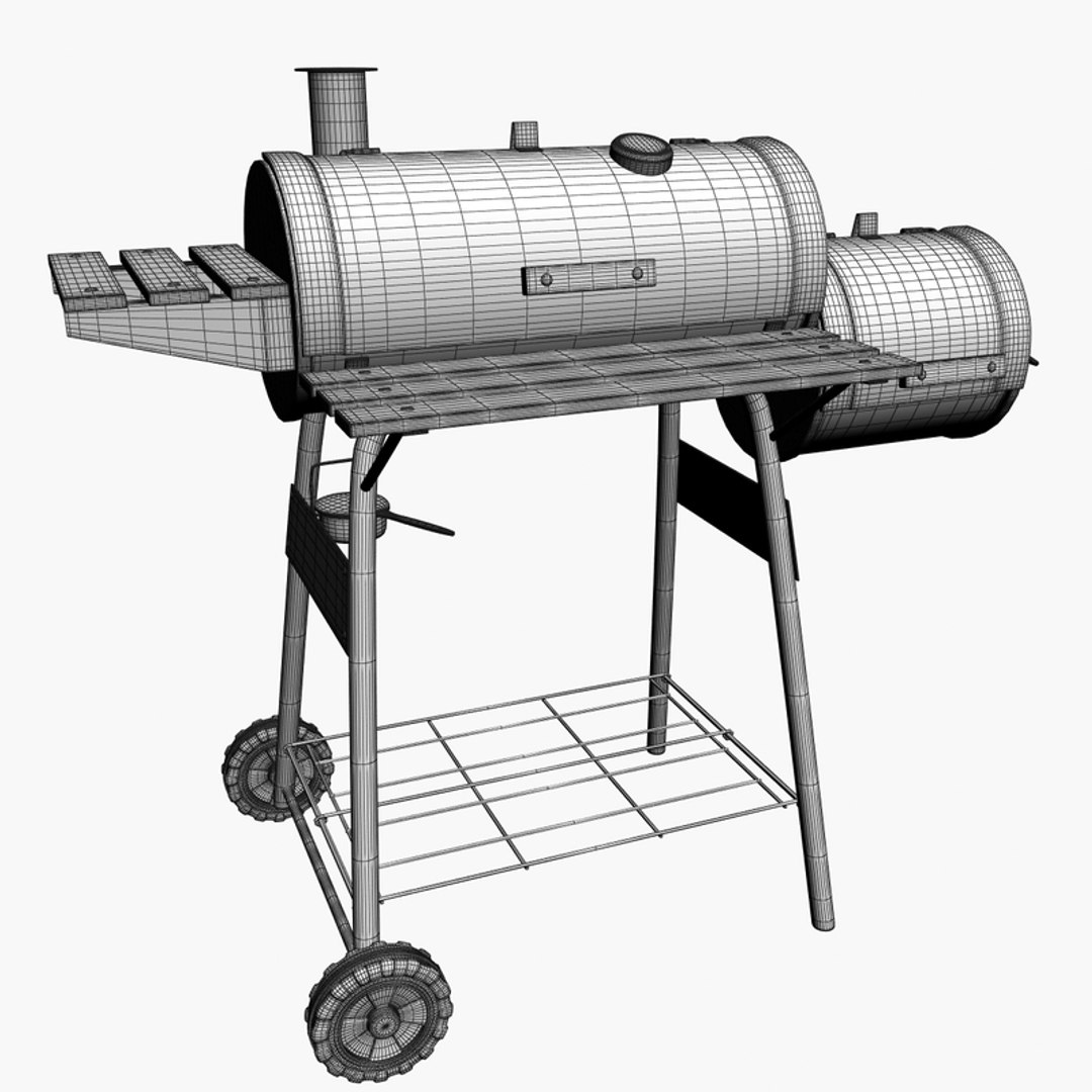 3d Model Outsunny Backyard Charcoal