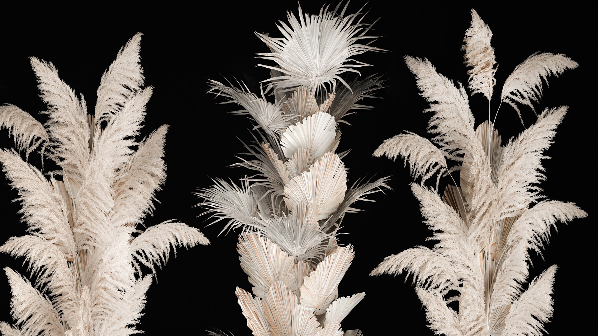 Art Installation Of Dry Branches Dried Flowers 3D Model - TurboSquid ...