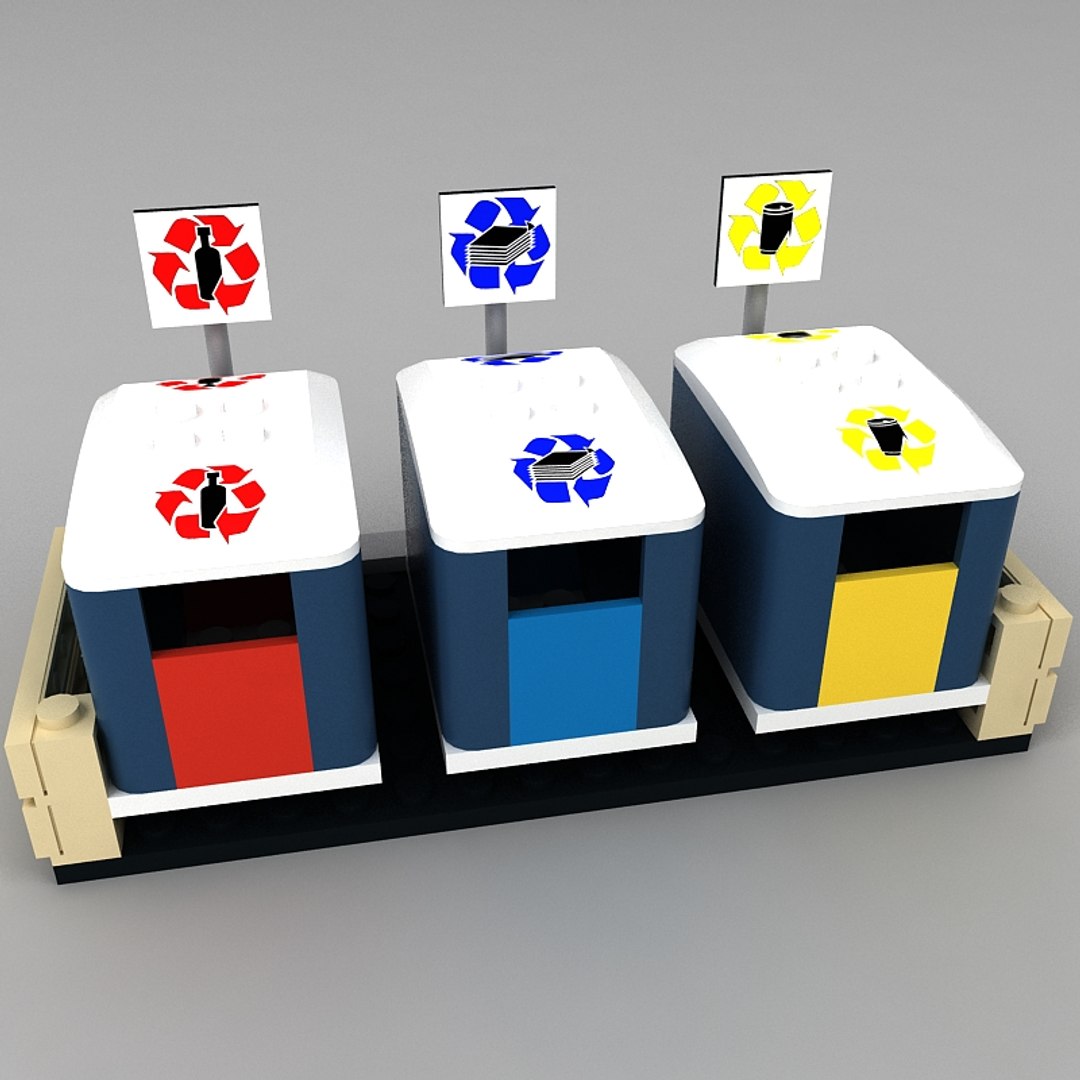 3ds Max Lego Recycling Truck