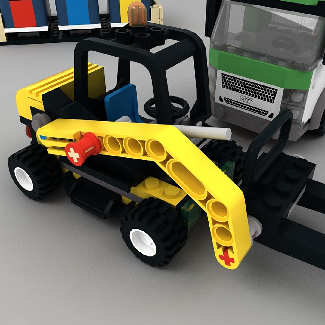 3ds Max Lego Recycling Truck