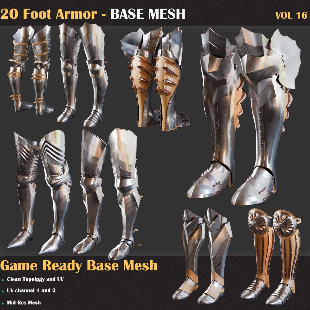 20 Foot Armor BASE MESH - VOL 16 3D Model - TurboSquid 2205736