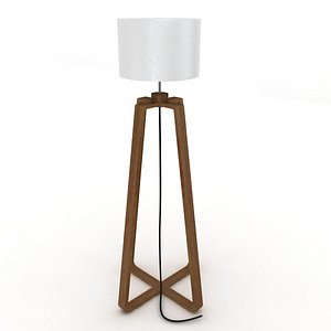 3d model standing living room lamp