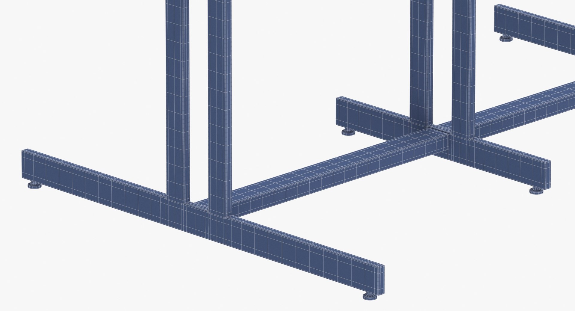 Clothing 6 Way Rack 02 Metal Black and White 3D - TurboSquid 1972817