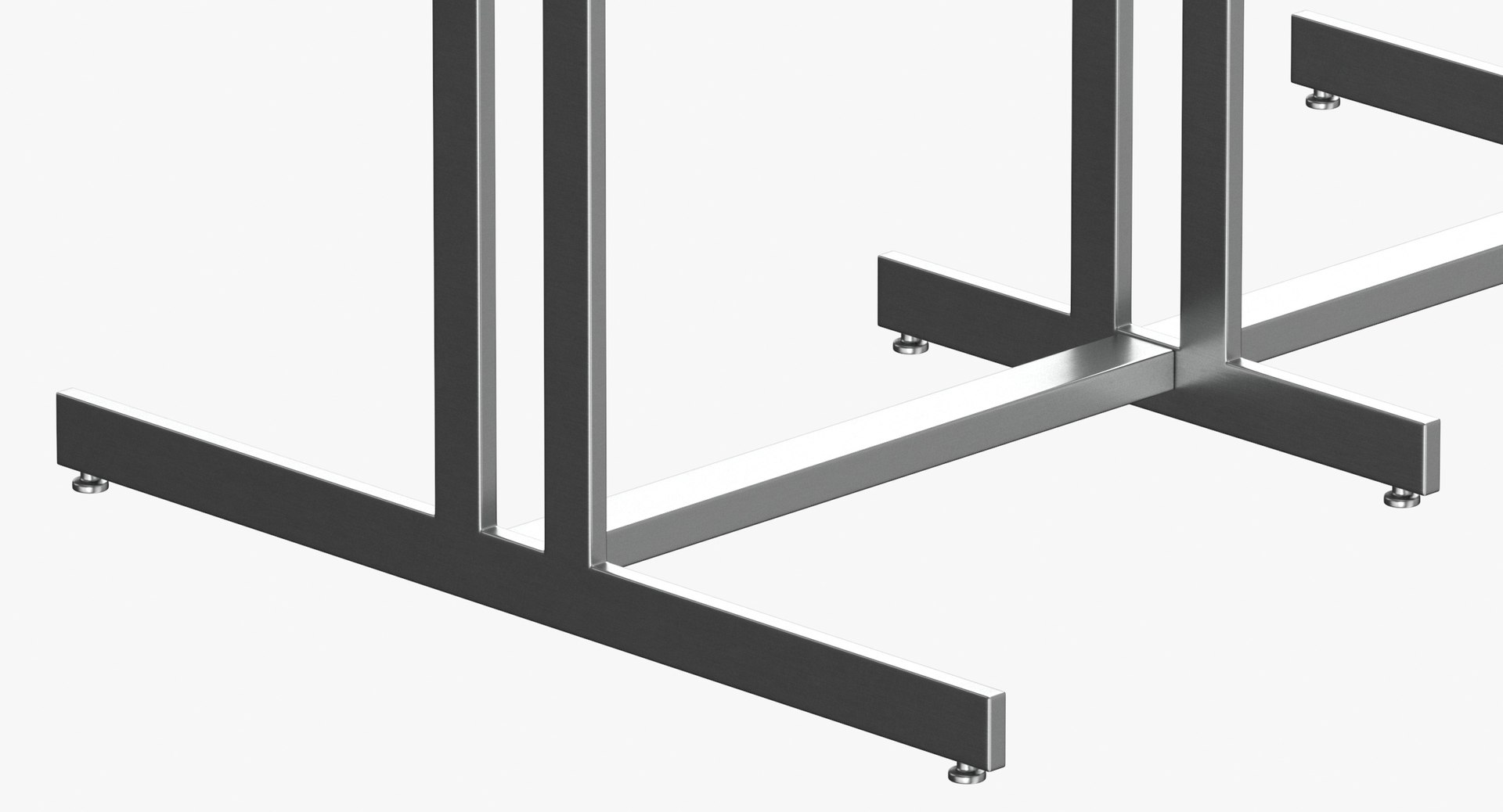 Clothing 6 Way Rack 02 Metal Black And White 3D - TurboSquid 1972817