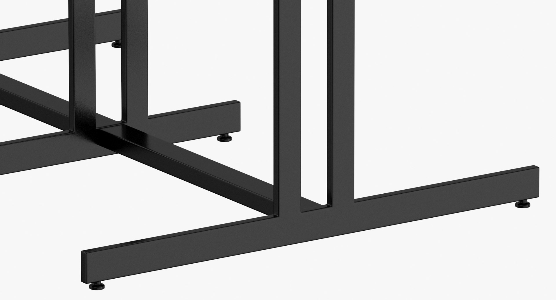 Clothing 6 Way Rack 02 Metal Black And White 3D - TurboSquid 1972817