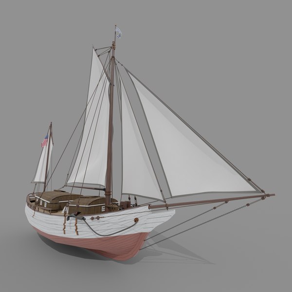 单桅帆船3D模型下载| TurboSquid