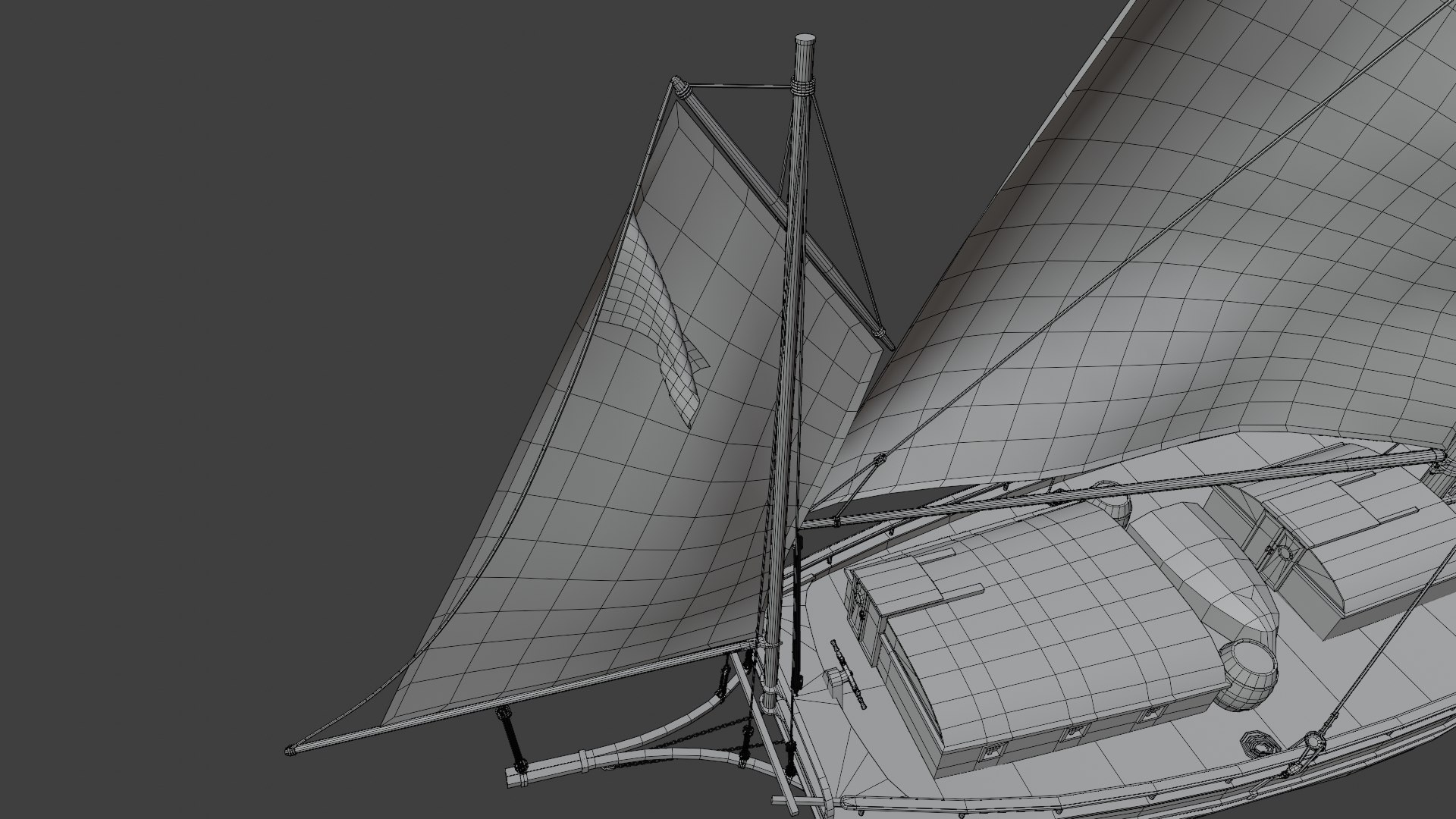 Oyster sloop spray model - TurboSquid 1632301