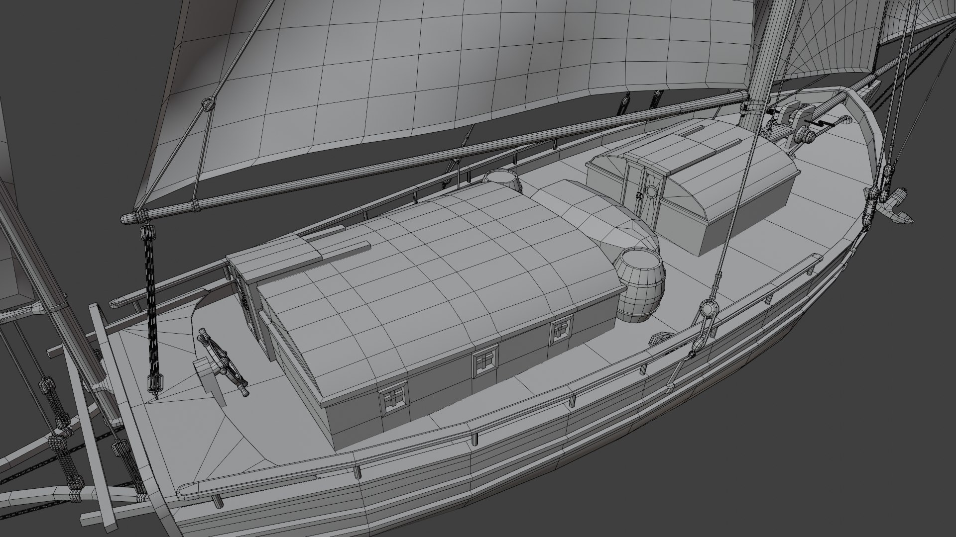 Oyster sloop spray model - TurboSquid 1632301
