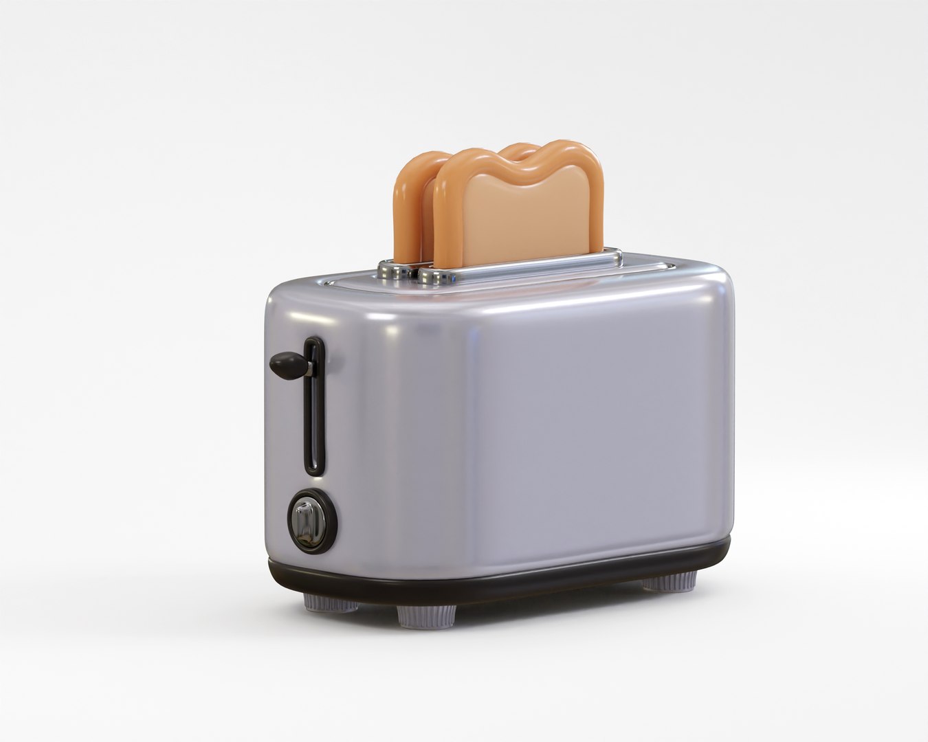 Cartoon Electric Bread Toaster 3D - TurboSquid 2491912