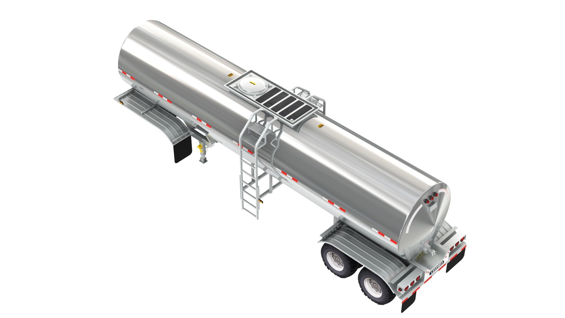 3D Model Milk Tanker And Trailer - TurboSquid 2278548