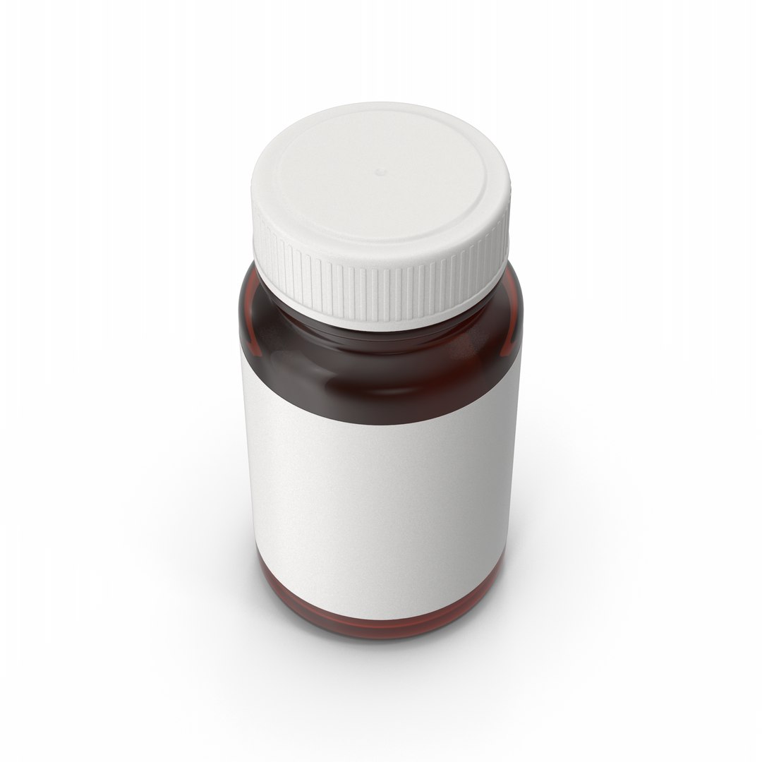 Glass Pill Bottle 3D model - TurboSquid 1938012