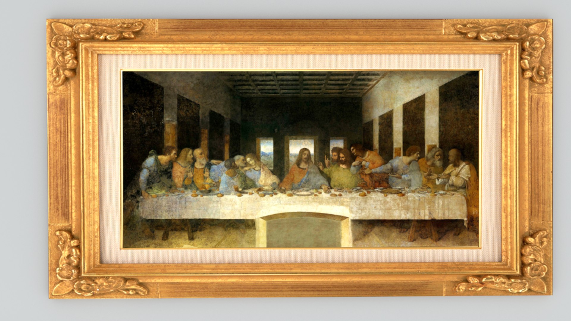 3d Supper Leonardo Da Vinci Model