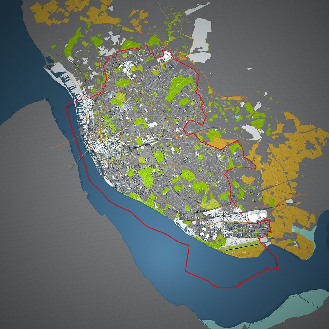 3D Liverpool Skyline Model - TurboSquid 1447989