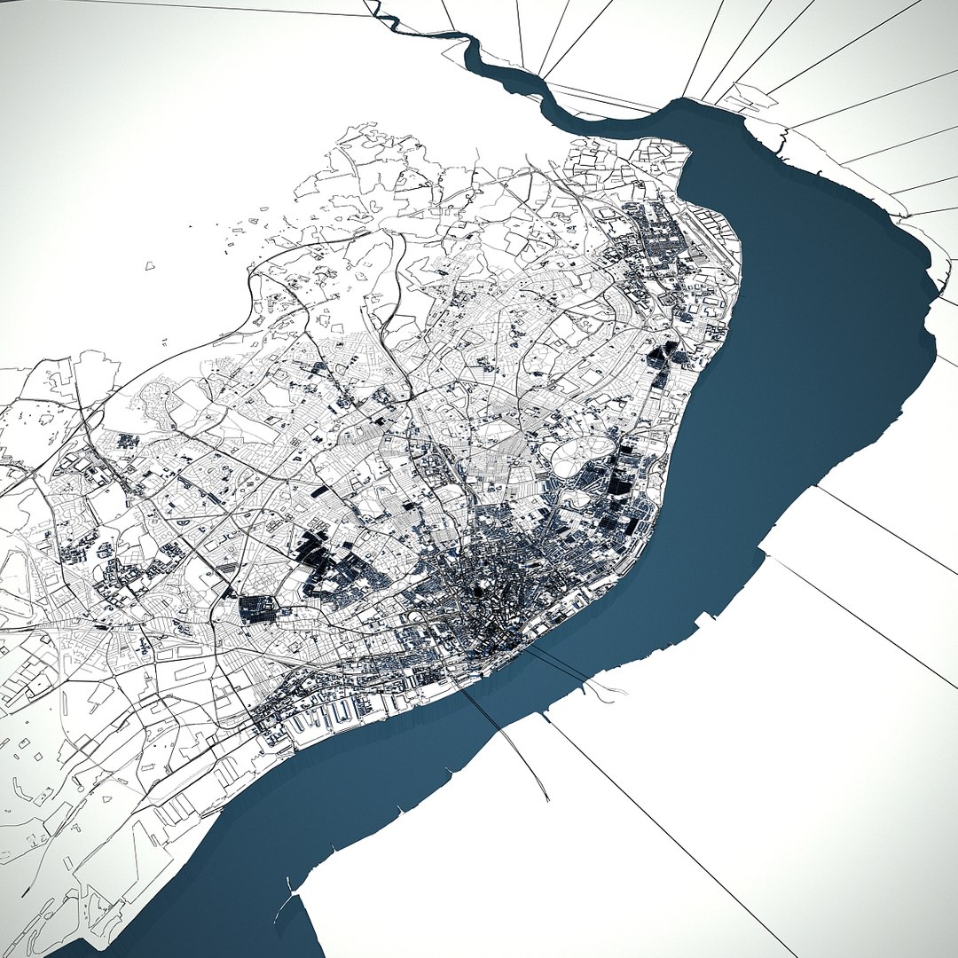 3D Liverpool Skyline Model - TurboSquid 1447989