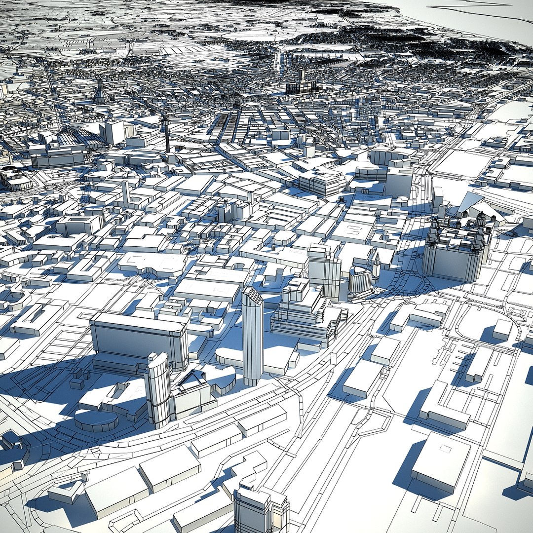 3D Liverpool Skyline Model - TurboSquid 1447989