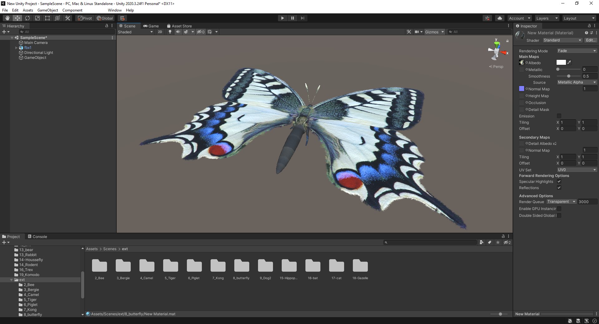 Winged Elegance 3D Butterfly Model Low-poly 3D Model Model - TurboSquid ...