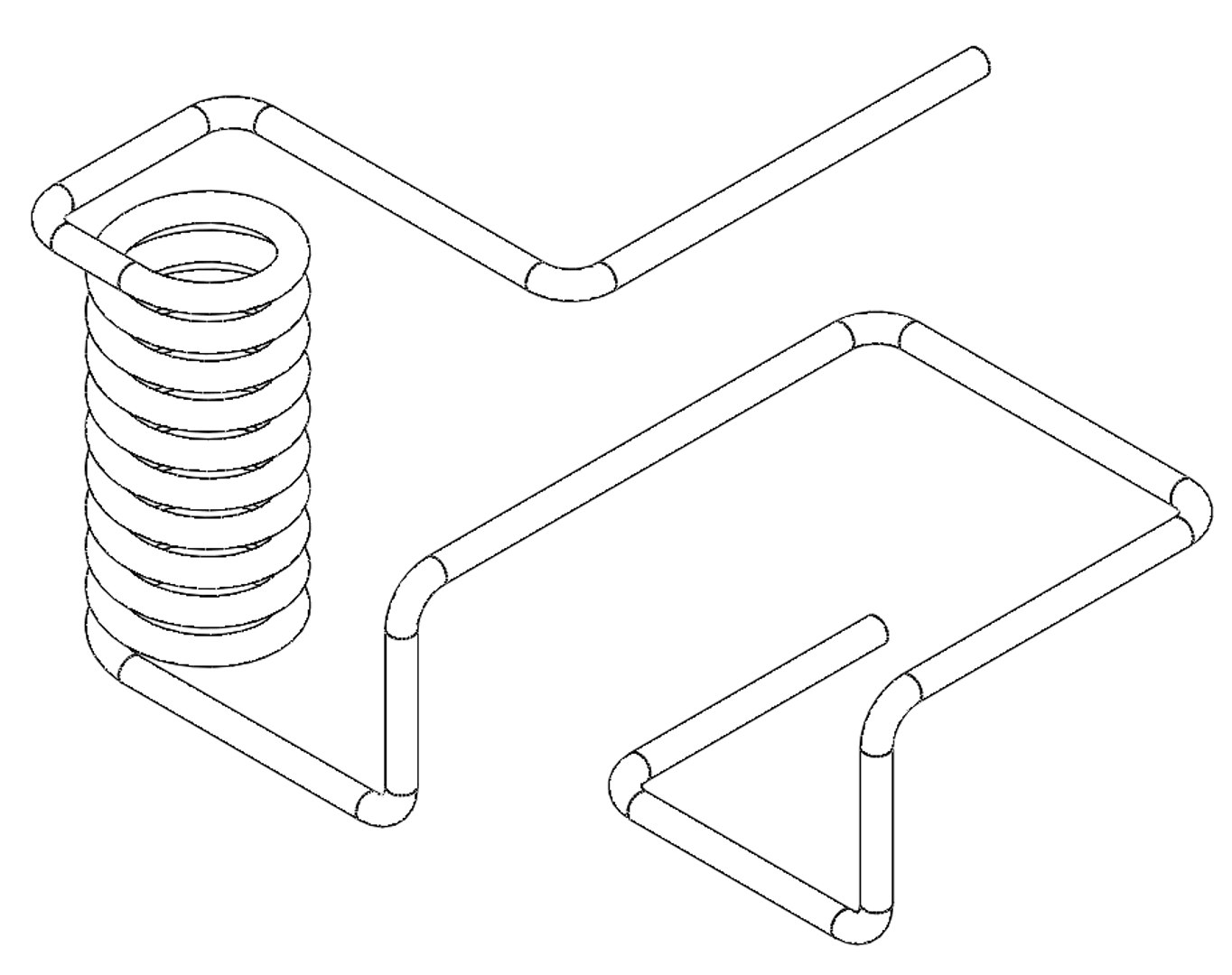 3D Curved Spring - TurboSquid 1567717
