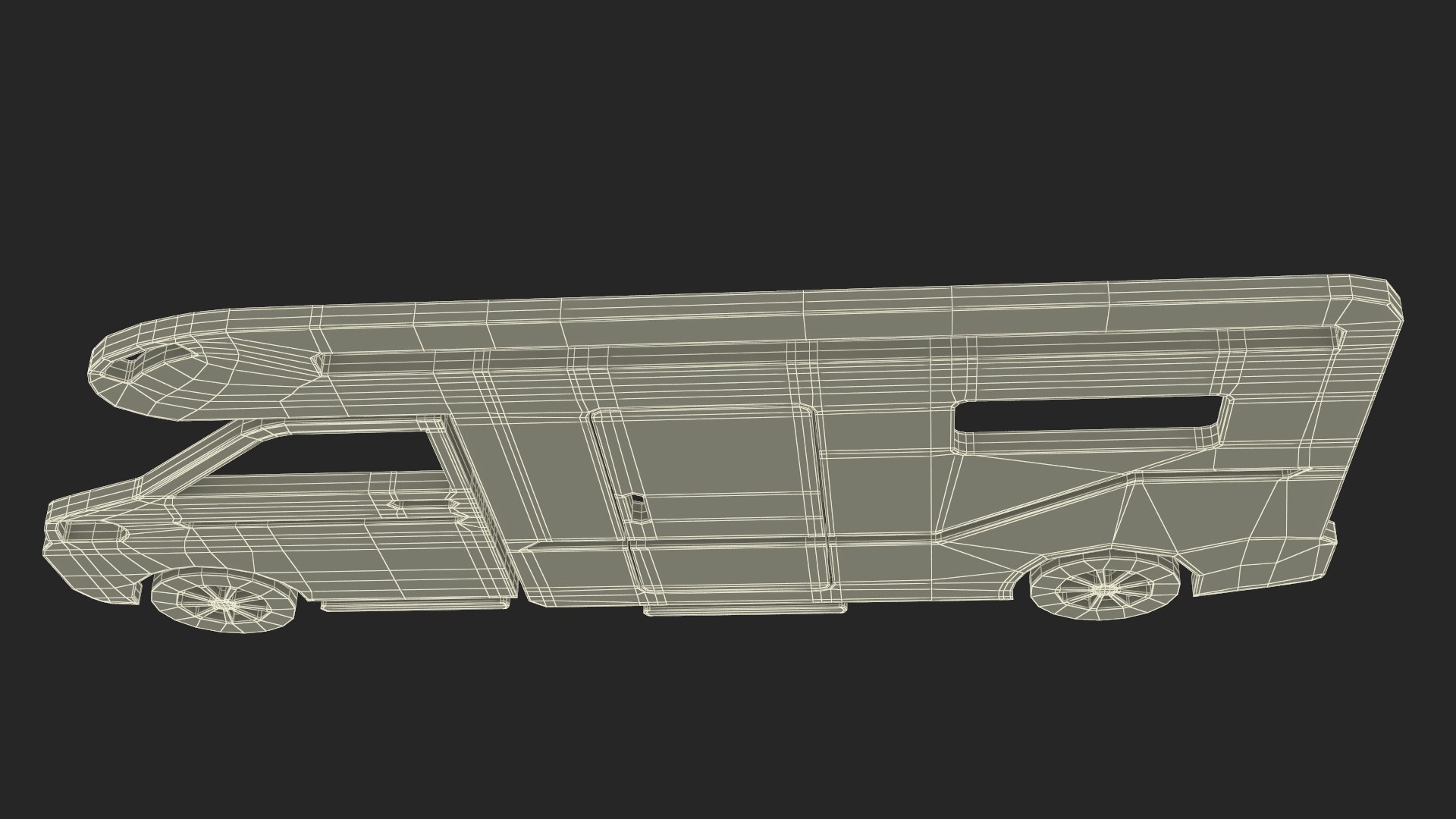 3D Camper Van Silhouette Model - TurboSquid 2221472