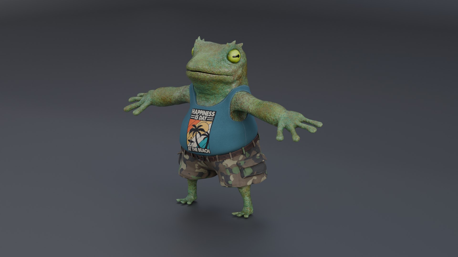 3D Frog Boy Character - TurboSquid 2335709