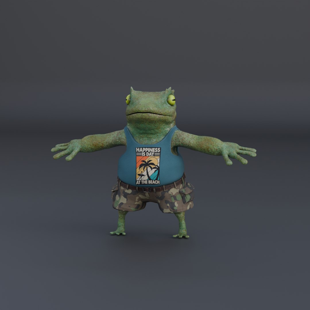 3D Frog Boy Character - TurboSquid 2335709