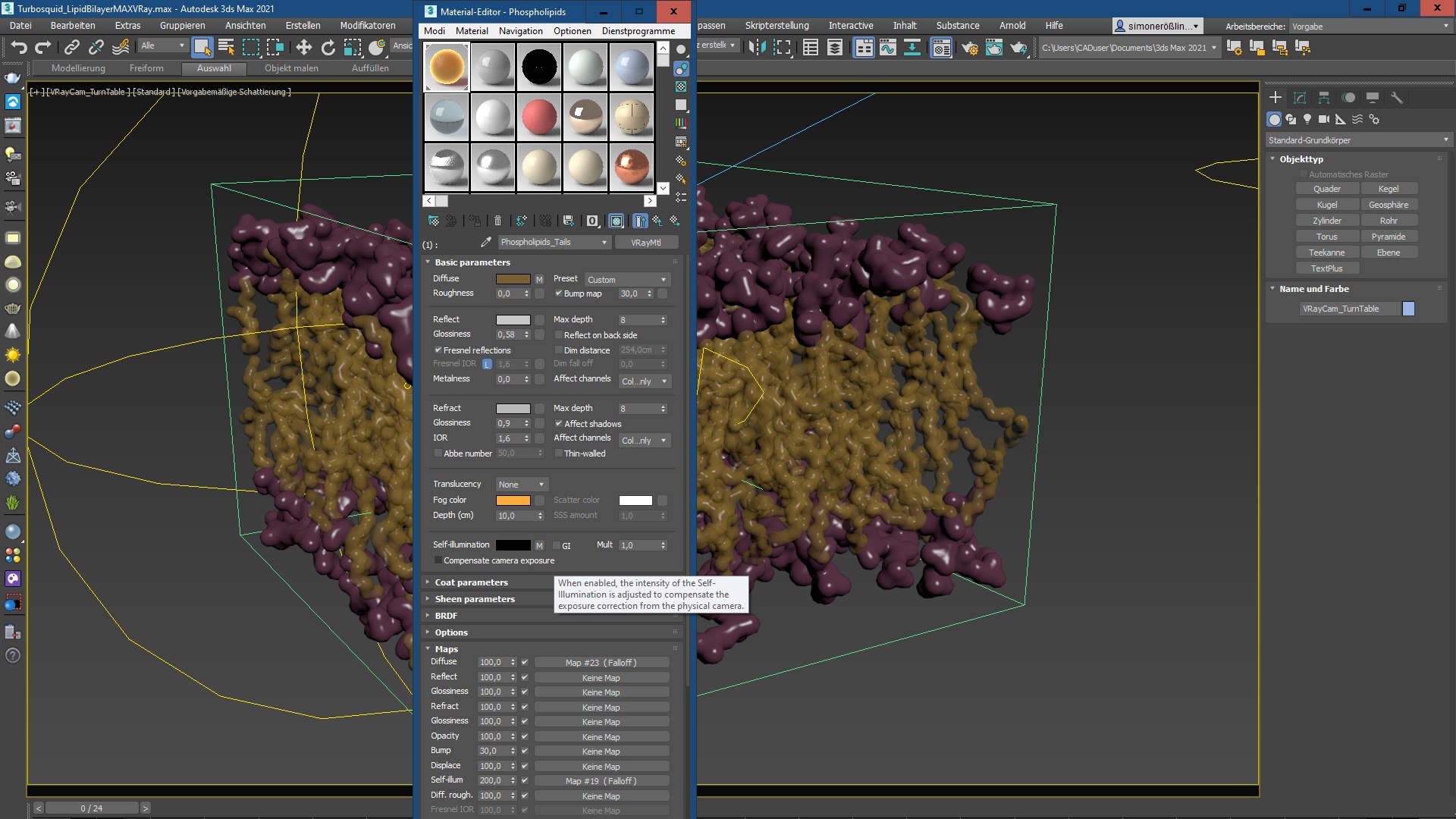 Part Of A Lipid Bilayer 3D Model - TurboSquid 2117919