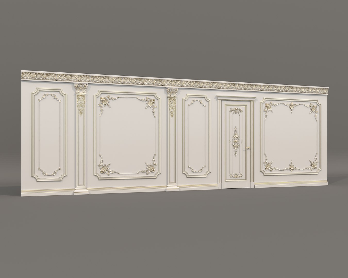 Wall Molding In Classic French Style 32 3D Model - TurboSquid 2198080