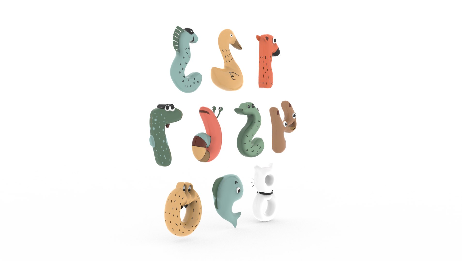 Cartoon Number V004 3D Model - TurboSquid 2161135