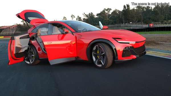 3D модель Ultimate Crossover Racing Car Красный - TurboSquid 2312397