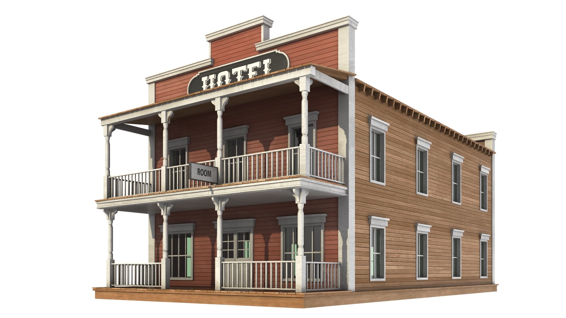 Detailed Western Houses Collection 01 3D Model - TurboSquid 2165023