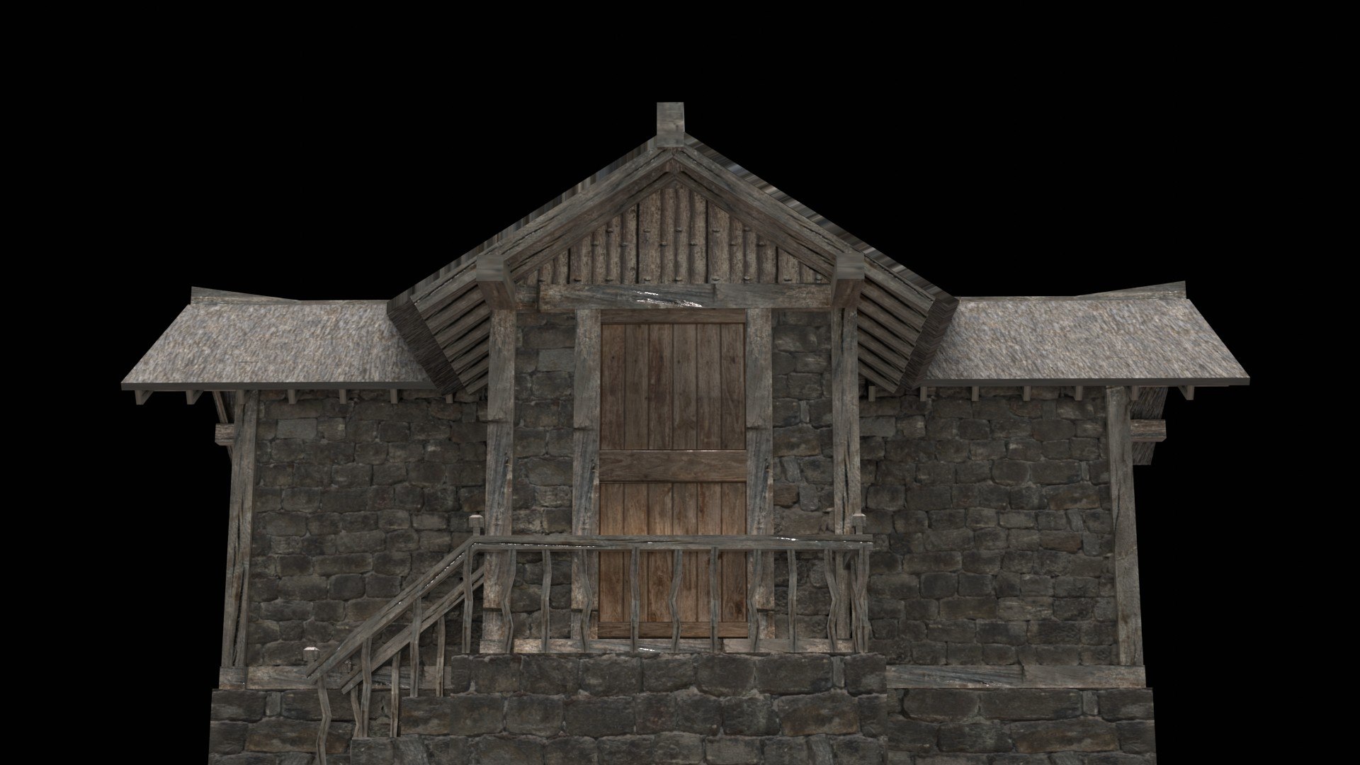 3D Village House Low Poly Medieval House Model - TurboSquid 2331665