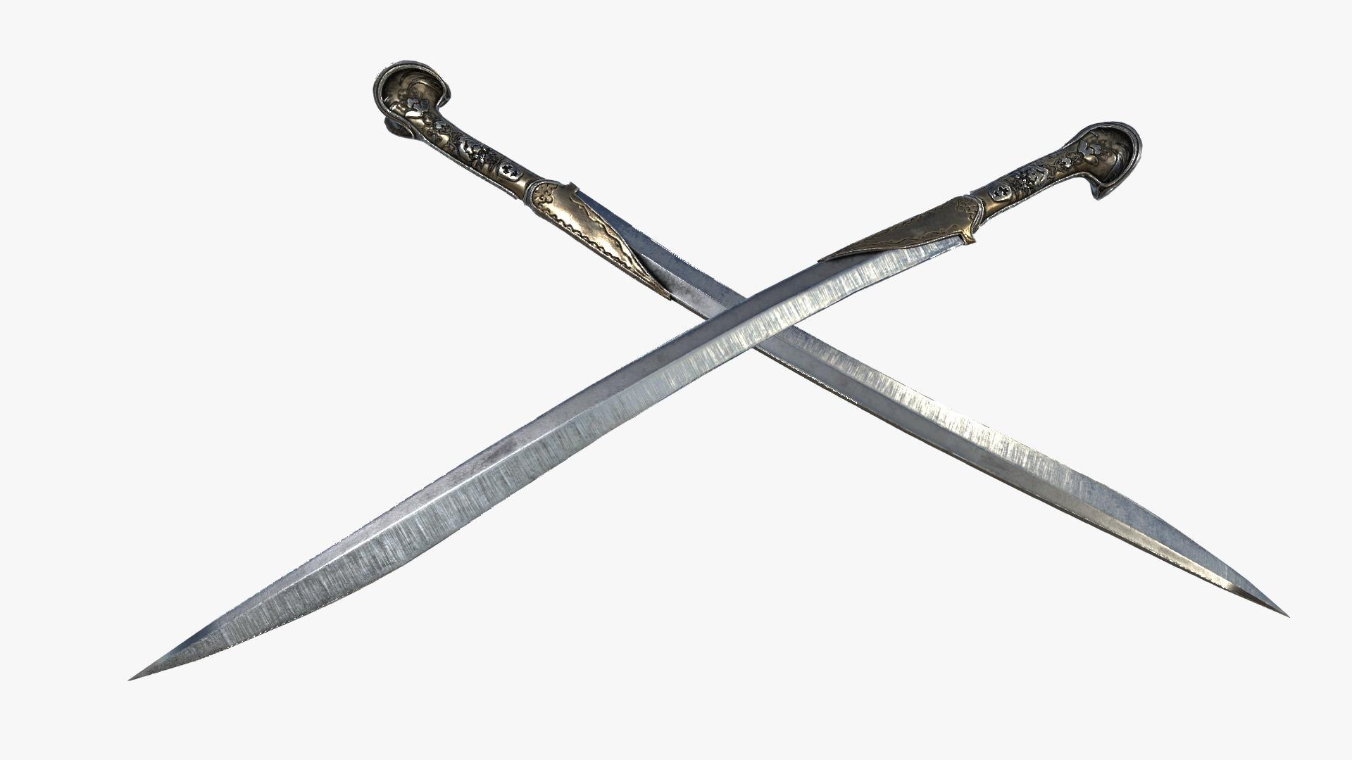 Fantasy Sword RPG Ottoman Yatagan Yataghan Ataghan Varsak Kilij Pusat ...