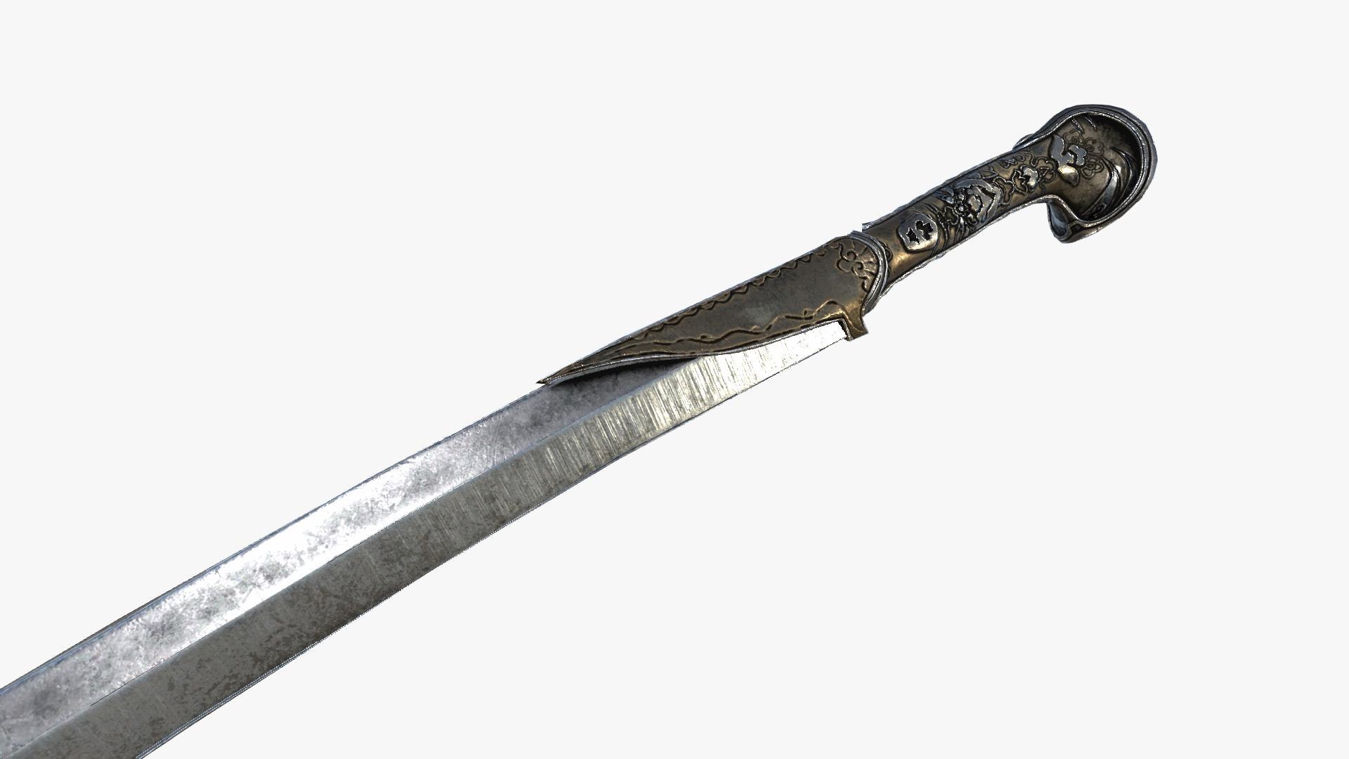 Fantasy Sword RPG Ottoman Yatagan Yataghan Ataghan Varsak Kilij Pusat ...